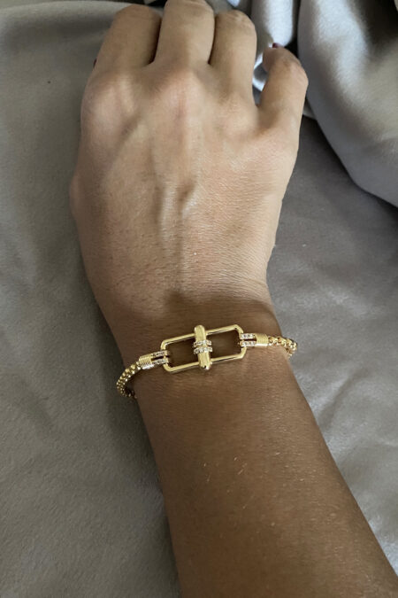 Clover Figure Cartier Closure Gold Bracelet – Lalion